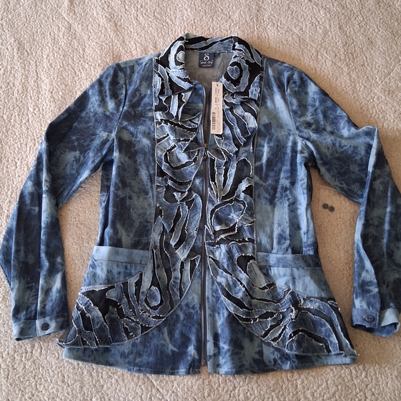 Samuel Dong | Jackets & Coats | New Samuel Dong Artistic Blue Jean ...